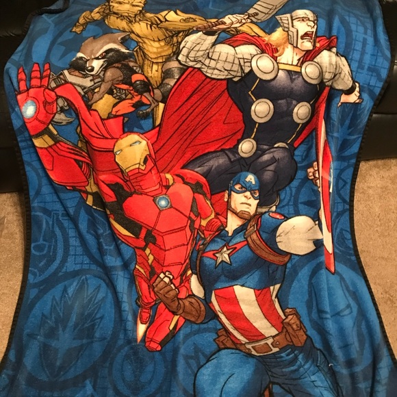 Marvel | Other | Vintage Marvel Fleece Blanket | Poshmark